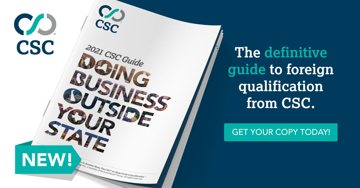 Doing Business Outside Your State Guide 2021 | CSC
